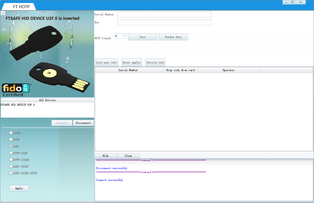 OTPTool – FIDO Security Keys