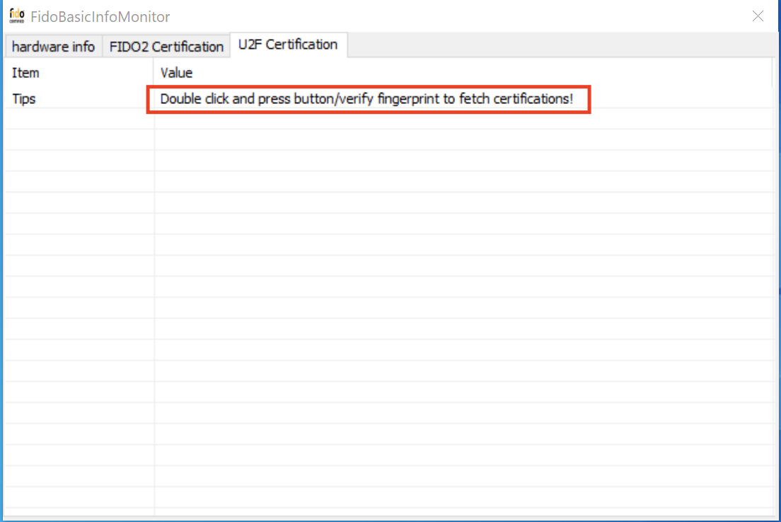 Get Security Key Information – FIDO Security Keys