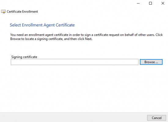 Enroll Windows Smart Card Logon Certificates On Behalf of Other Users ...